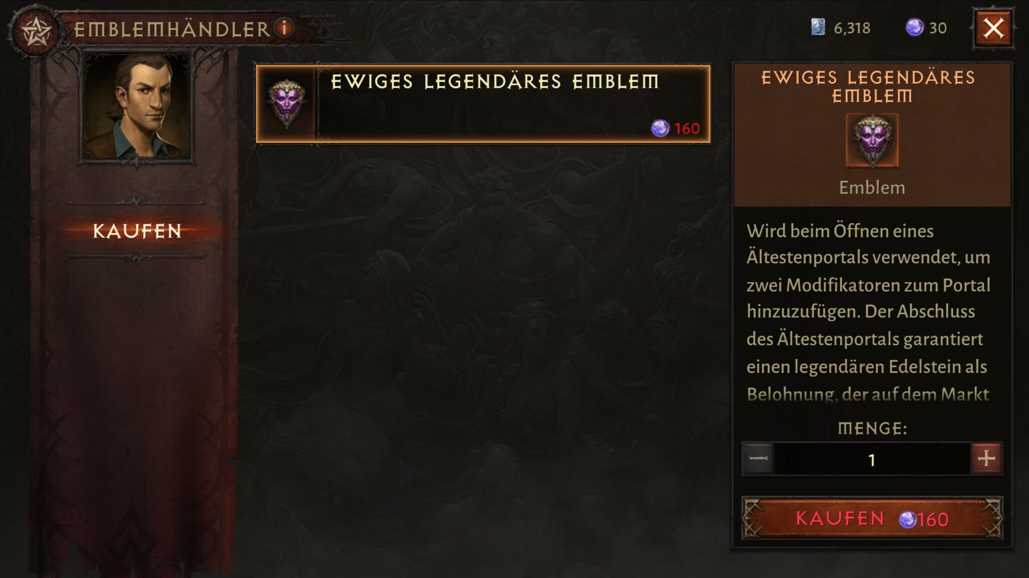 Emblemhändler - Diablo Immortal
