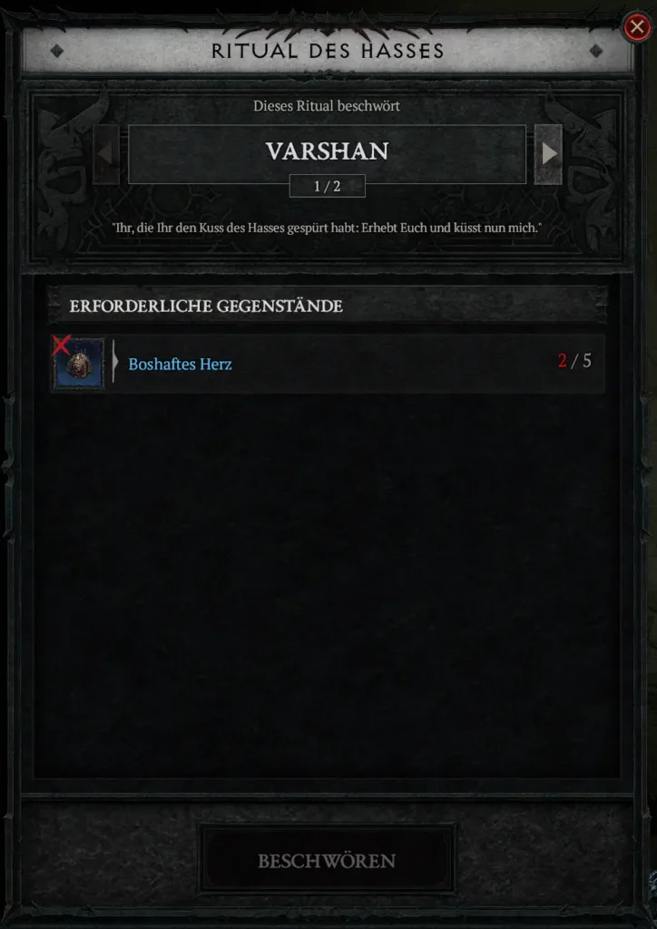 Das Echo von Varshan - Diablo 4