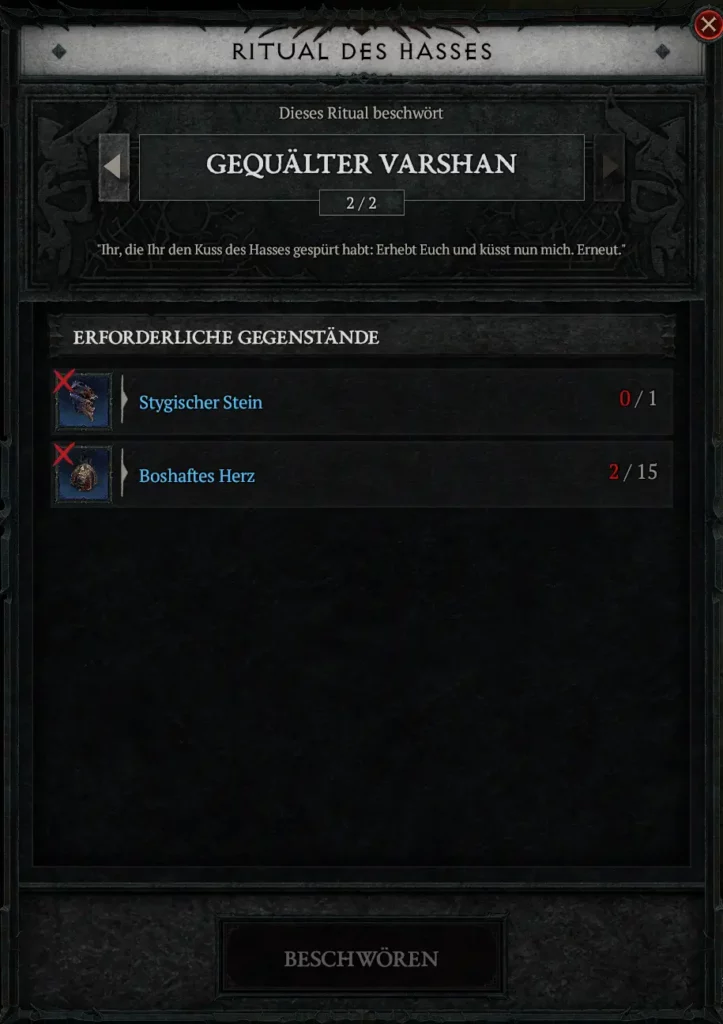 Das Echo von Varshan - Diablo 4